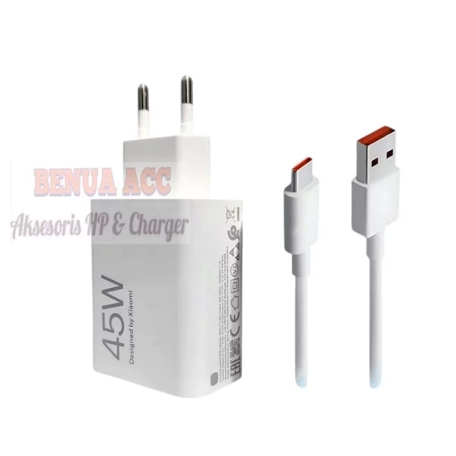 Jual Charger Redmi Note 14 / Note 14 Pro / Poco X7 / M7 Pro / Mi Pad 7 turbo Charger 45W Type C ...