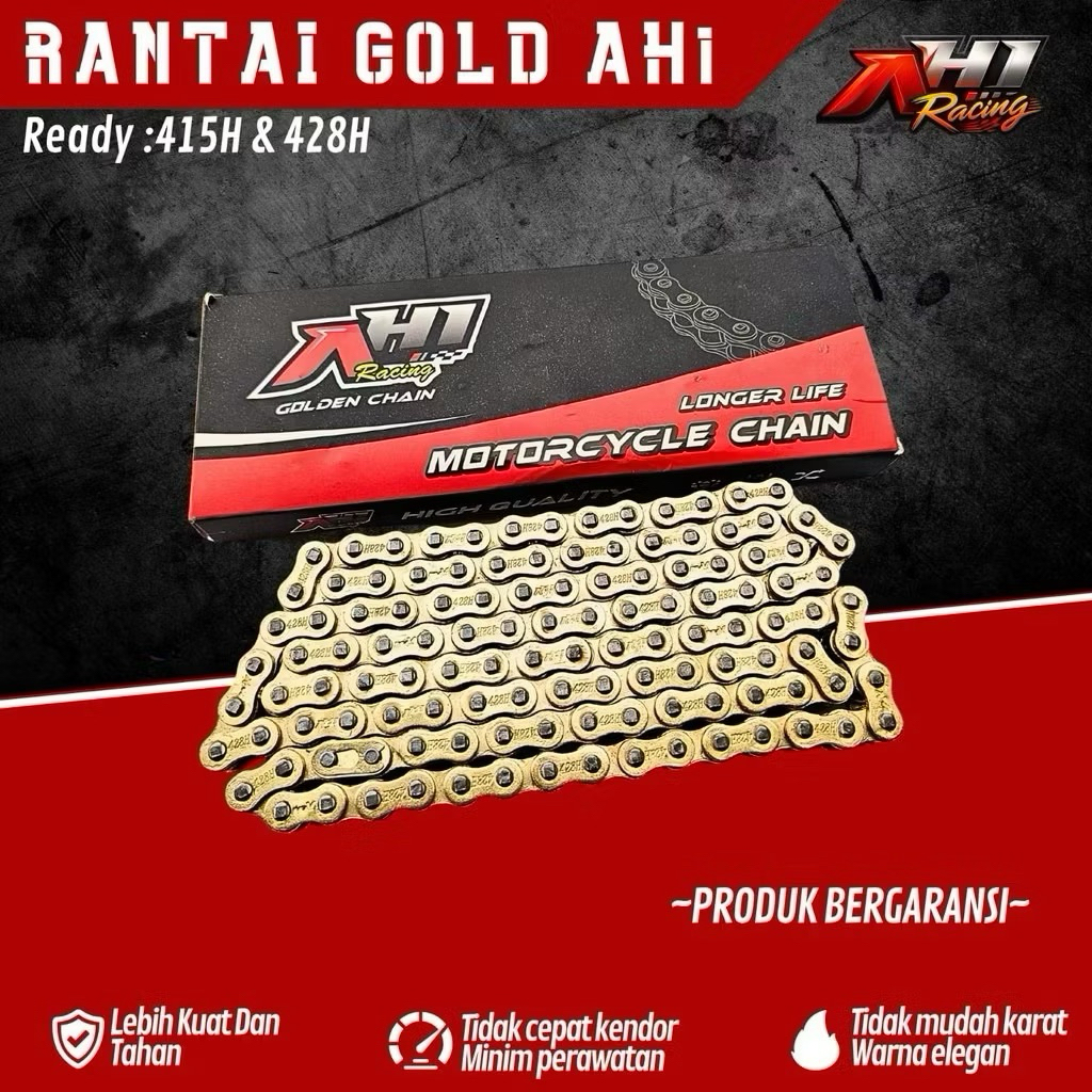 Jual Rantai Emas Rantai Gold 415 428 110 120 130 L 140L Nui Racing Nui THAILAND | Shopee Indonesia