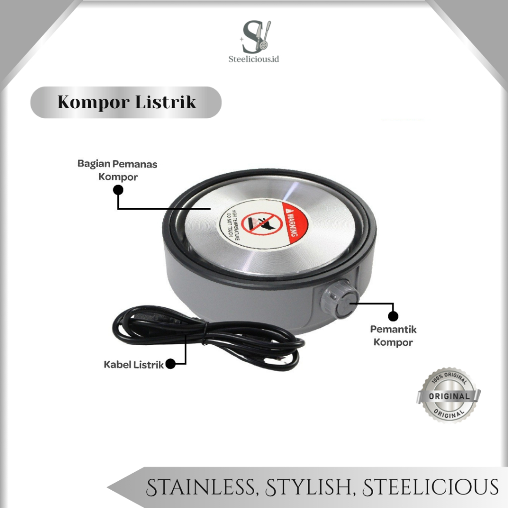 Jual Steelicious.id - Kompor Listrik Low Watt 450W Infrared Kompor ...