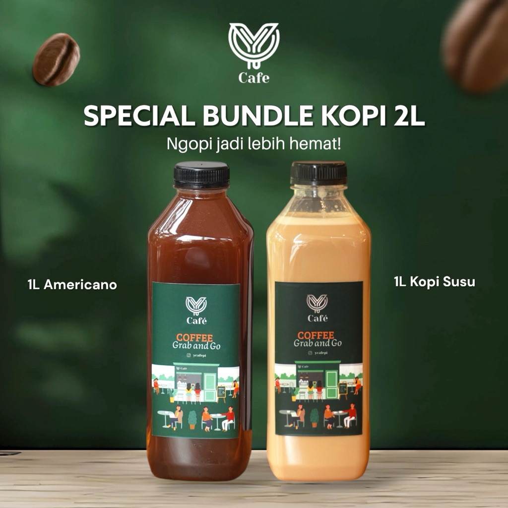 Jual SPECIAL BUNDLE Kopi Americano 1L dan Kopi Susu 1L Minuman Kemasan ...