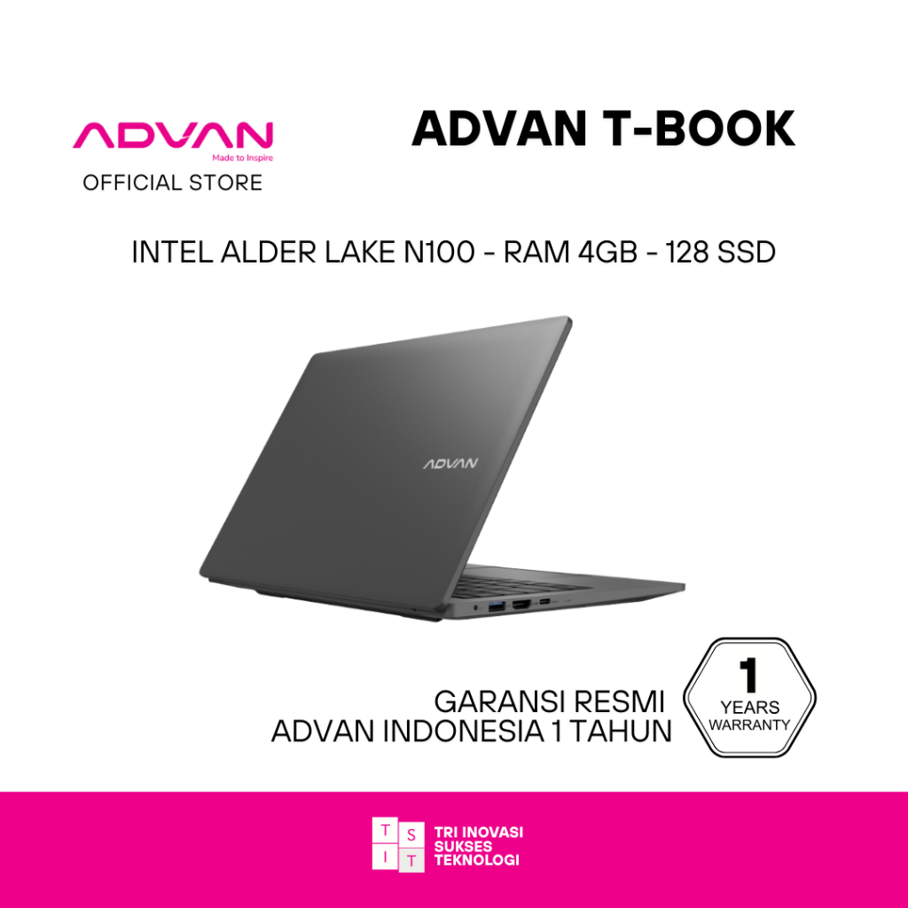 Jual ADVAN TBOOK Intel Alder Lake-N N100 Ram 4GB/8GB 128GB 14 inch ...
