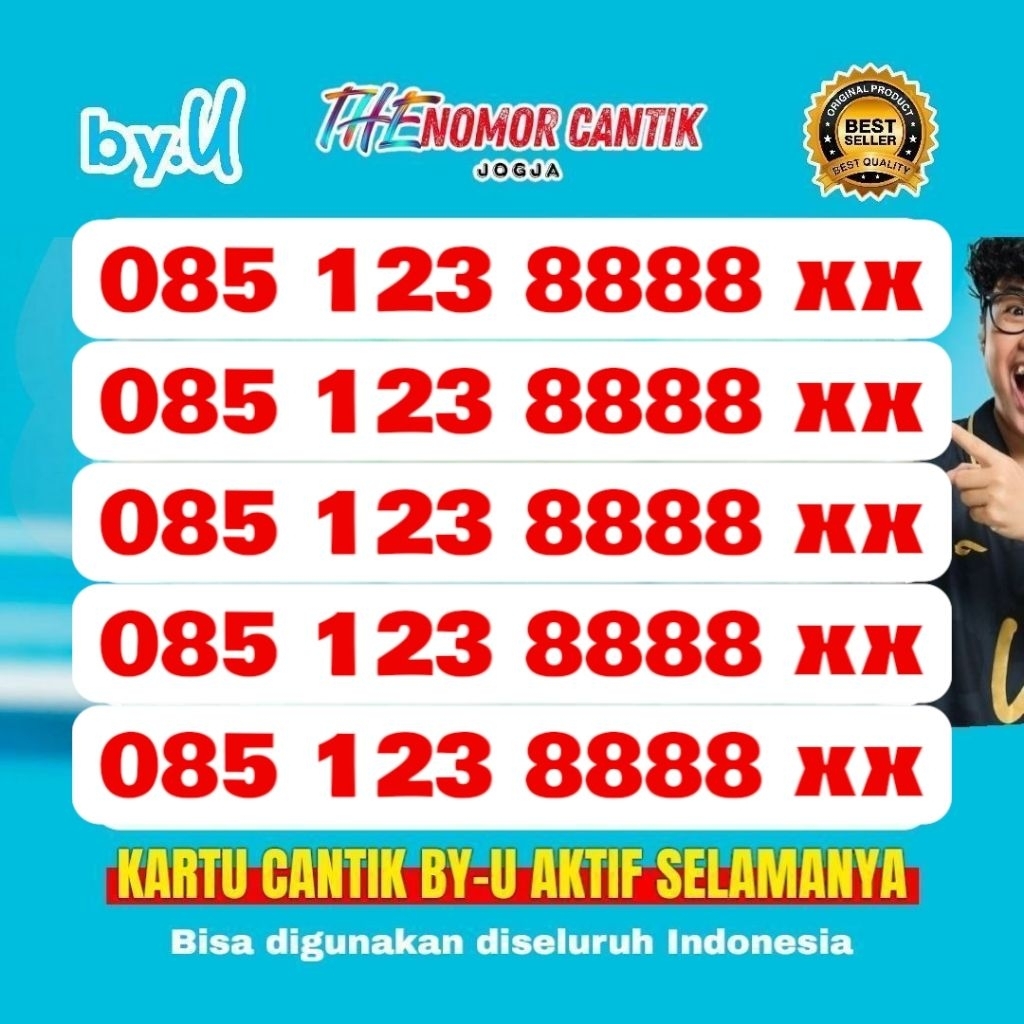 Jual Kartu Perdana Cantik By-U 4G/5G/LTE Aktif Selamanya || Kuota 3GB Nasional (B-E004) | Shopee ...