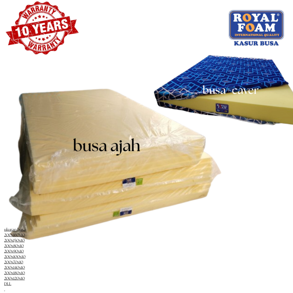 Jual Kasur Busa Singgel D16 Ukuran 200x70 cm sampe 200x100 muat 1 orang ...