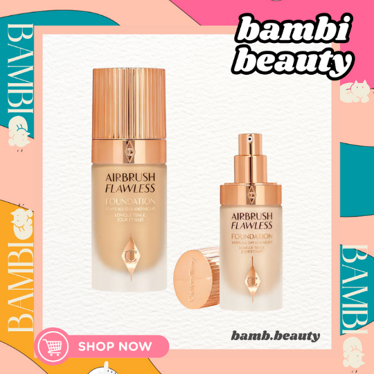 Jual Bamb.Beauty CHARLOTTE TILBURY Airbrush Flawless Longwear Foundation Full Coverage | Shopee ...