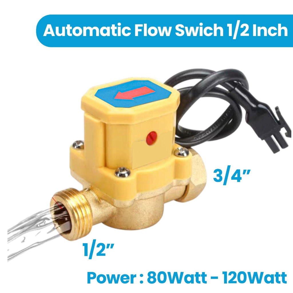 Jual Homeneeds Saklar Otomatis Pompa Booster Water Flow Switch OUT 3/4 ...