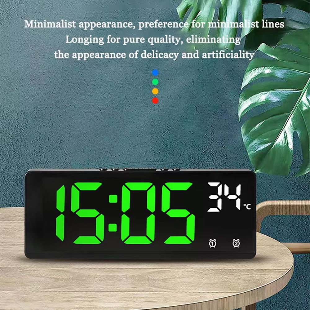 Jual Jam Meja Digital LED Smart Alarm Clock Temperature Backlight ...