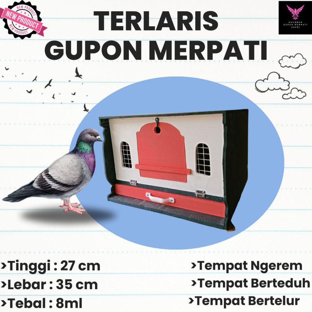 Jual TERMURAH KANDANG GUPON BURUNG MERPATI/DARA TERLARIS (PENGIRIMAN ...