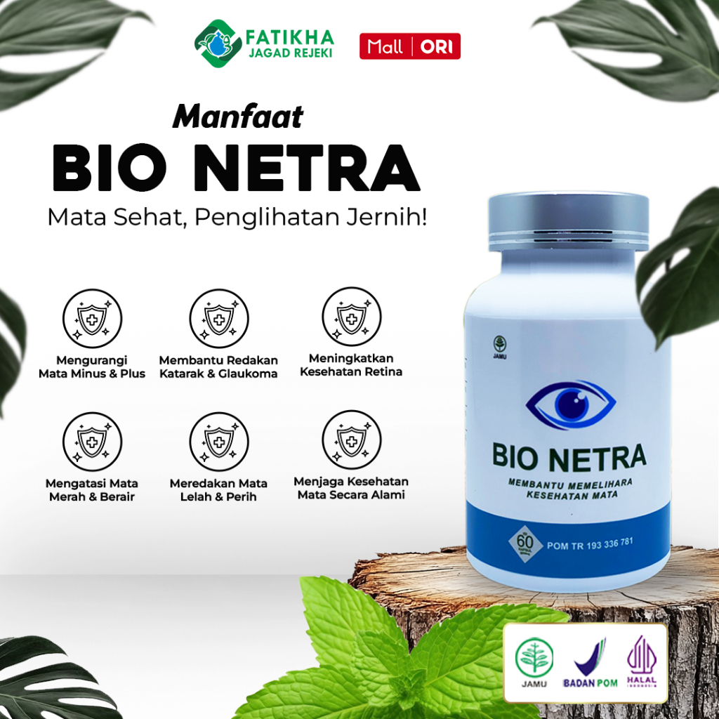 Jual Bio Netra Obat Herbal Mata Bionetra 60 Kapsul | Shopee Indonesia