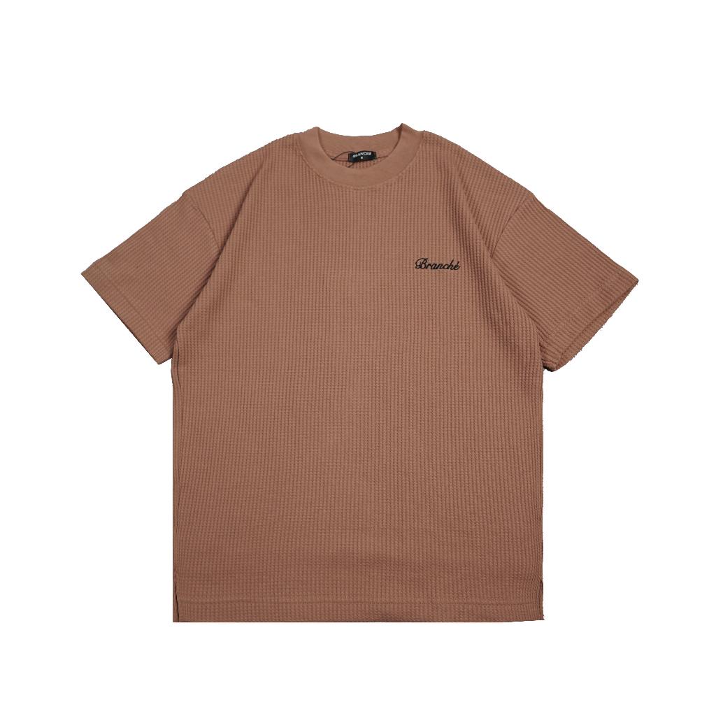 Jual Branché Streetwear Oversize Waffle Light Brown Tee | Shopee Indonesia