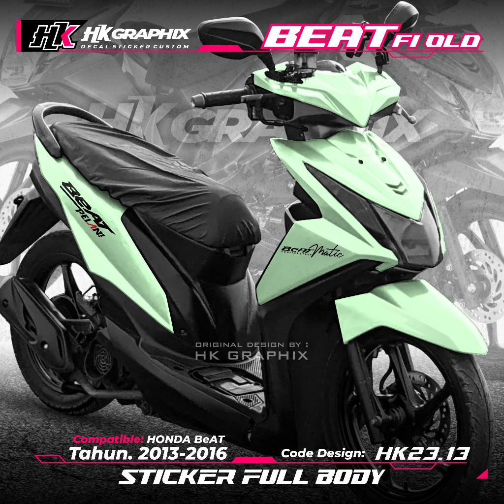 Jual COD Decal Sticker Honda BeAT Fi Old BeAT Fi Lama Full Body Untuk ...