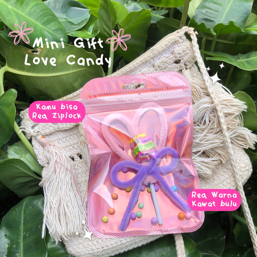 Jual MINI GIFT Permen Love Kawat Bulu Freebies Konser Souvenir Ulang ...