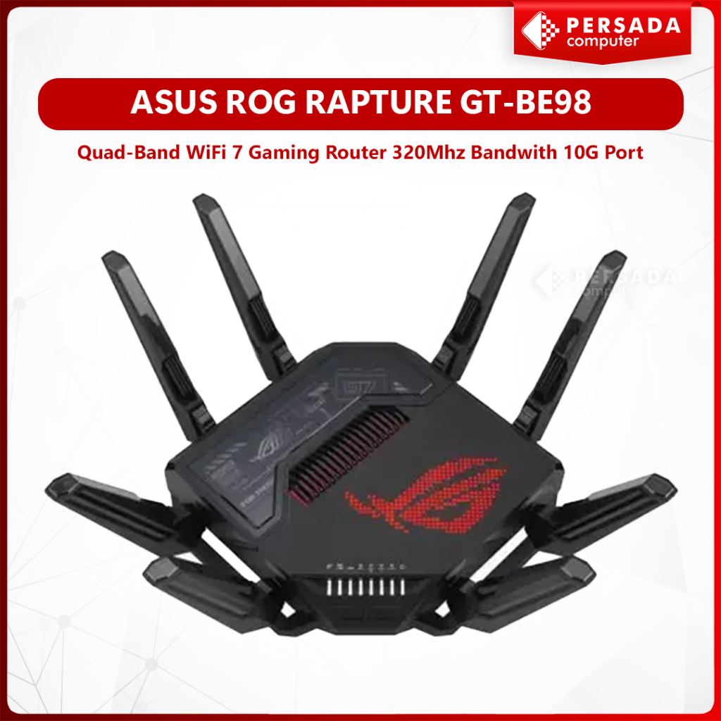 Jual ASUS ROG RAPTURE GT-BE98 Quad-Band WiFi 7 Gaming Router 320Mhz ...