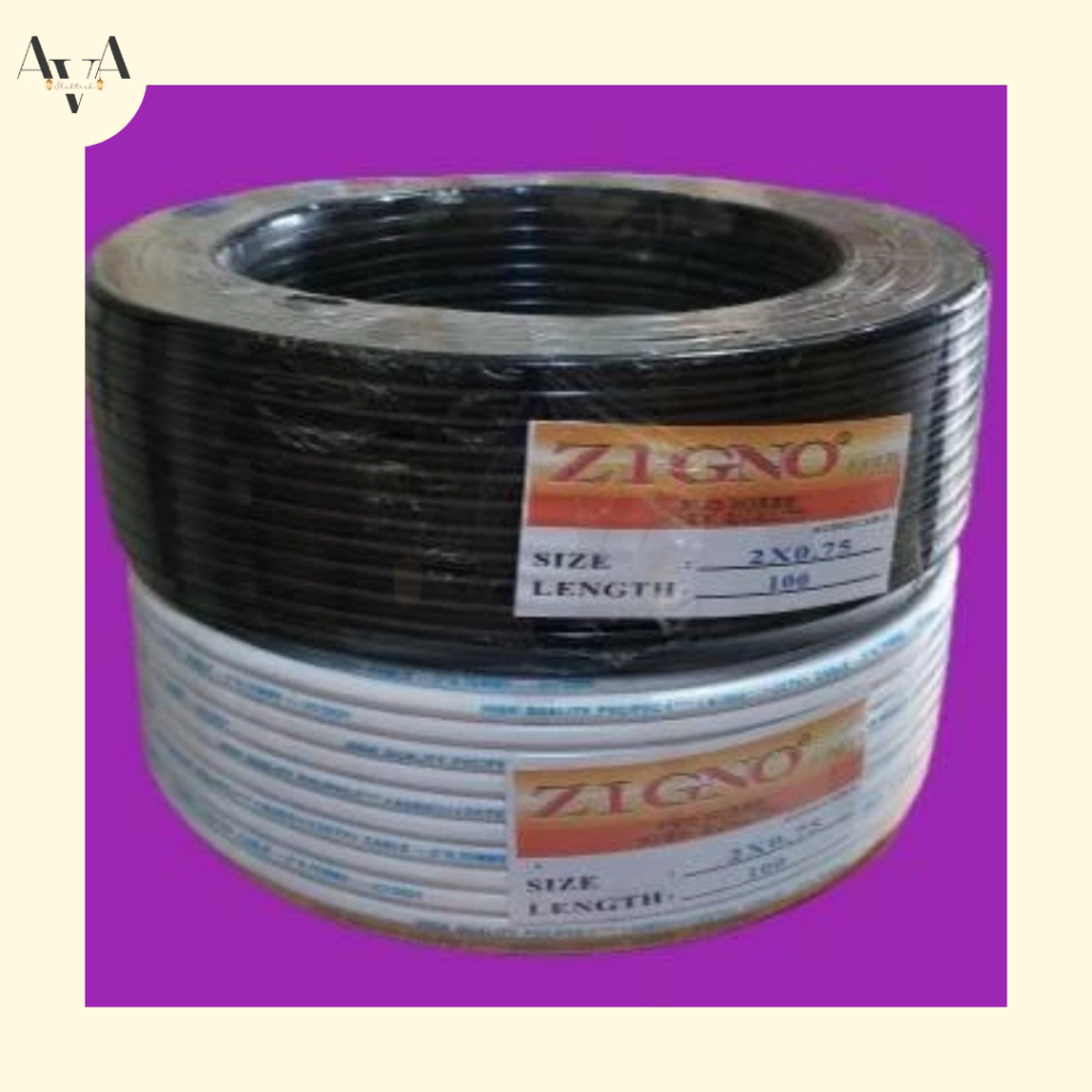 Jual Kabel Listrik Serabut NYMHY/NYYHY 2x0,75mm 100Y 100YARD ZIGNO ...