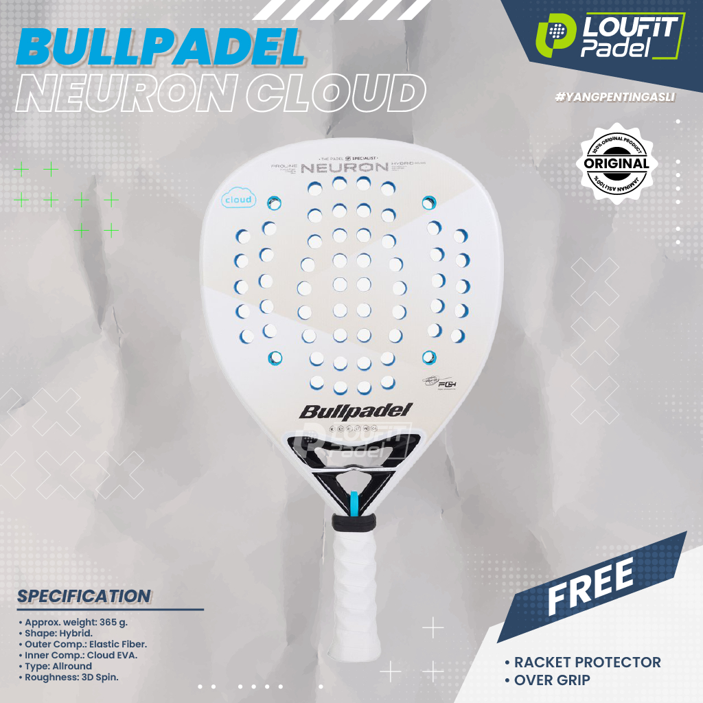 Jual Racket Padel Bullpadel Neuron Cloud 2025 used by Federico Chingoto ...