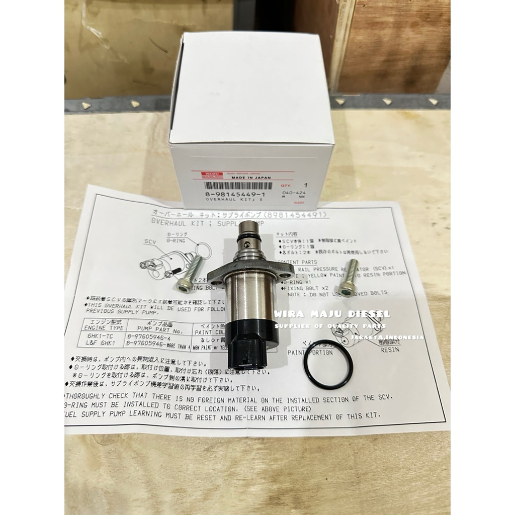Jual 8-98145449-1 OVERHAUL KIT SUPPLY PUMP SOLENOID SCV SENSOR PUMP ...