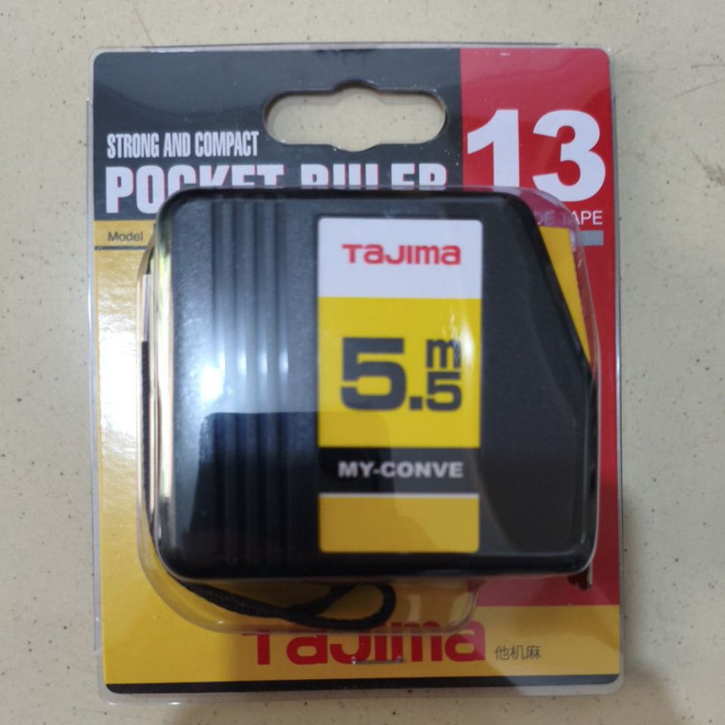 Jual TAJIMA MY-55 Meteran Tukang Pocket Ruler 5.5 Mtr MY-CONVE 5.5M ...