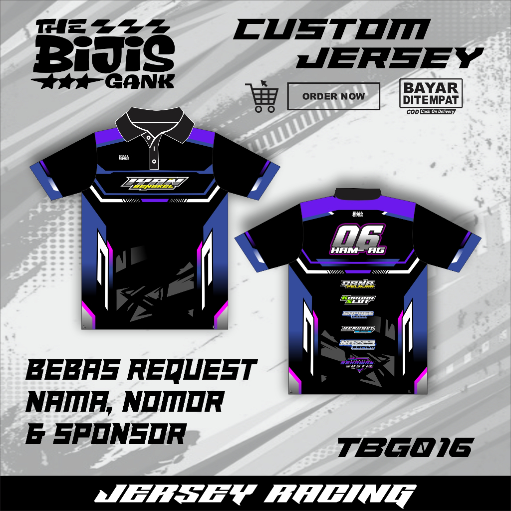Jual Jersey Racing Custom Baju Balap Dengan Pencetakan Penuh Dan ...