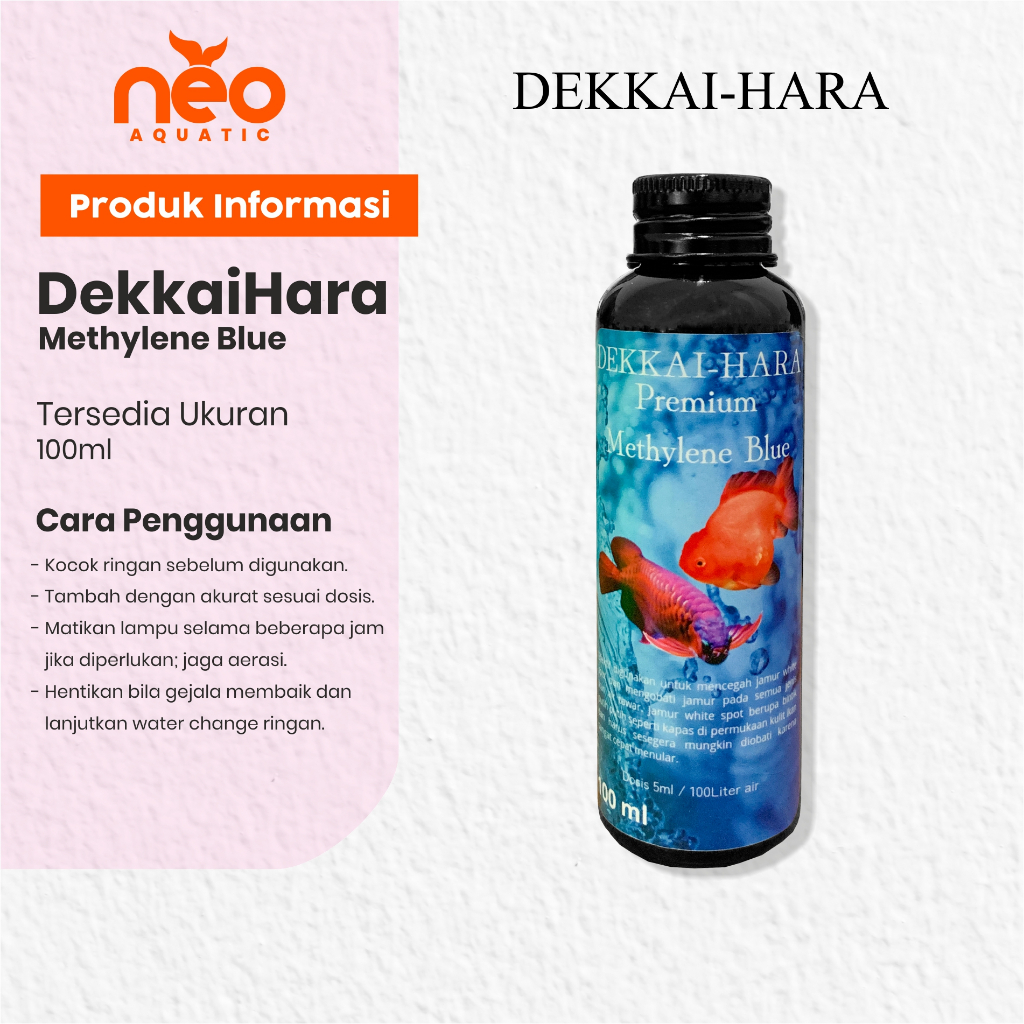 Jual DEKKAI HARA Premium Methylene Blue - 100ml | Shopee Indonesia