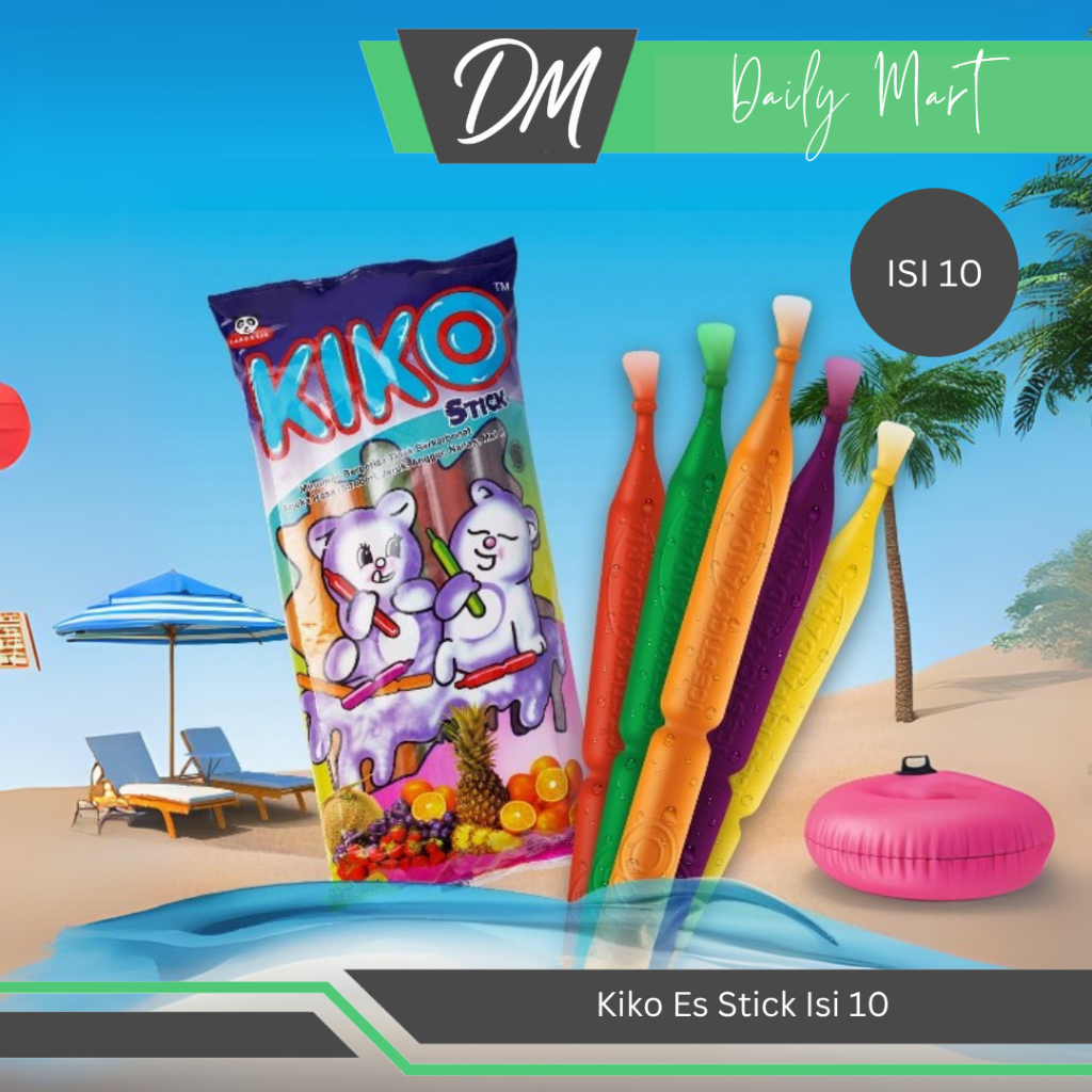 Jual Kiko Ice Stick 1 Pak Isi 10 Pcs - Es Stik Rasa Buah Premium Enak ...