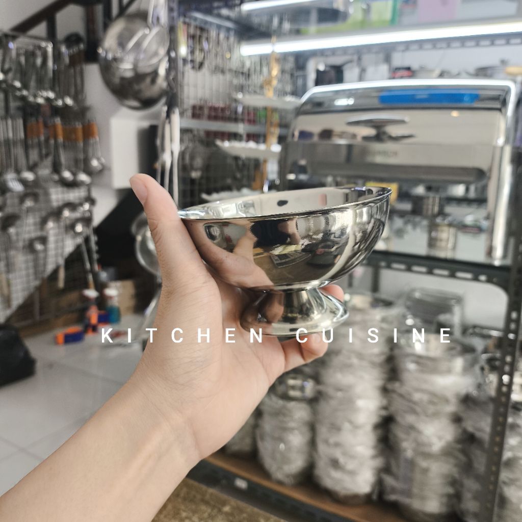 Jual Bowl Ice Cream Stainless / Dessert Plate / Mangkok Es Krim ...
