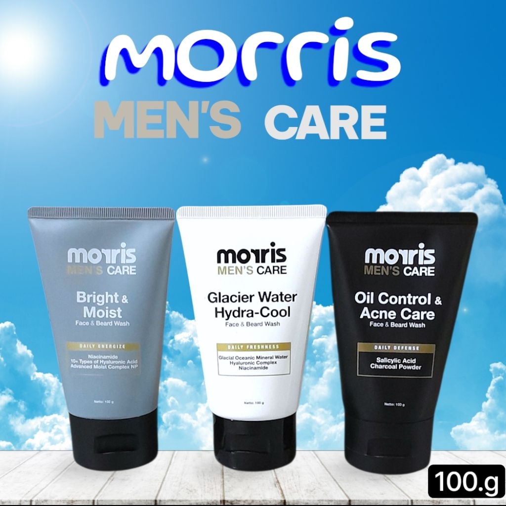 Jual morris MEN'S CARE Face & Beard Wash 100.g | membersihkan wajah ...