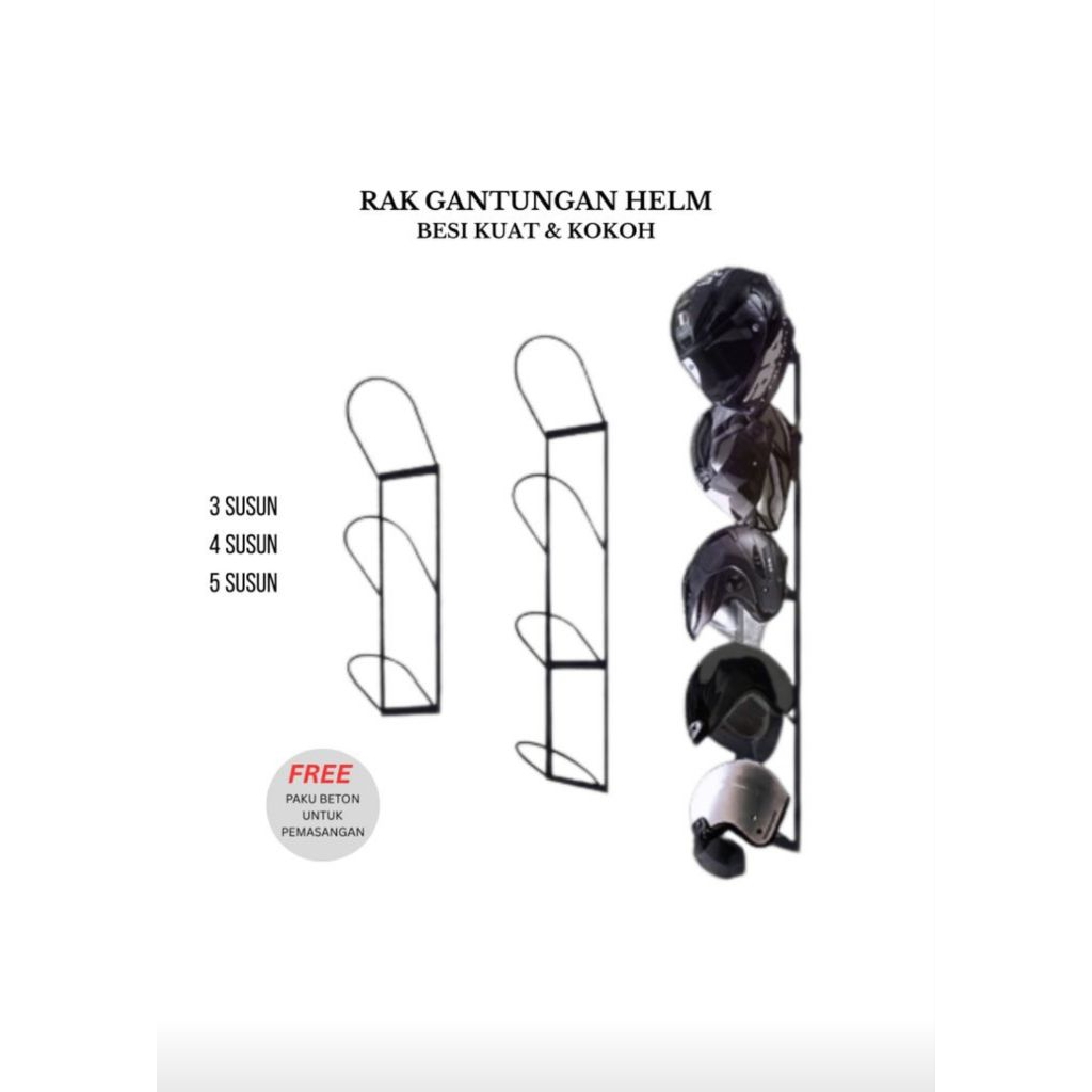 Jual Stand Helm - Tempat Helm - Besi 8mm - Premium | Shopee Indonesia