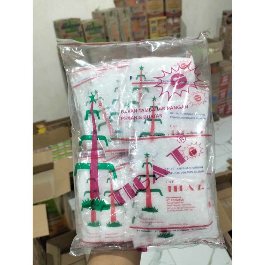 Jual ( 1 PACK ) PEMANIS BUATAN CAP 3T 1 PAK ISI 20PCS @25g / PEMANIS ...