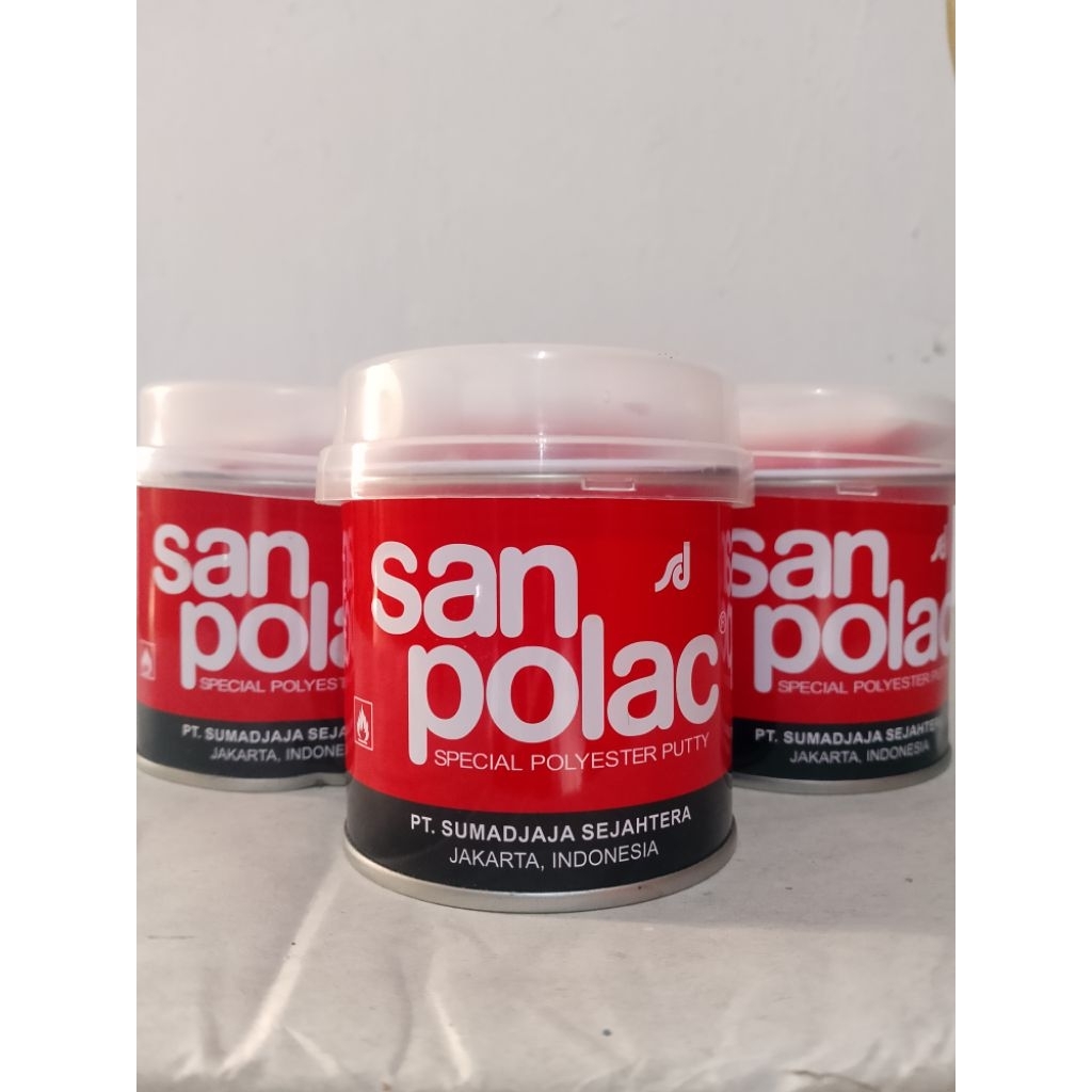Jual Dempul Serbaguna San Polac 250g/Dempul Besi/Mobil/Motor/Dempul San ...