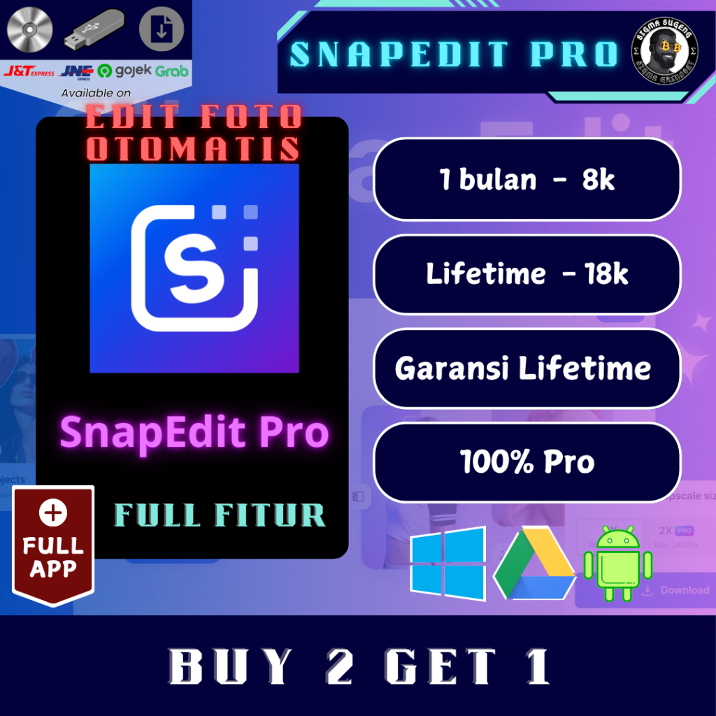 Jual SSS - SnapEdit Pro Edit Gambar jadi Gampang murah termurah akun ...