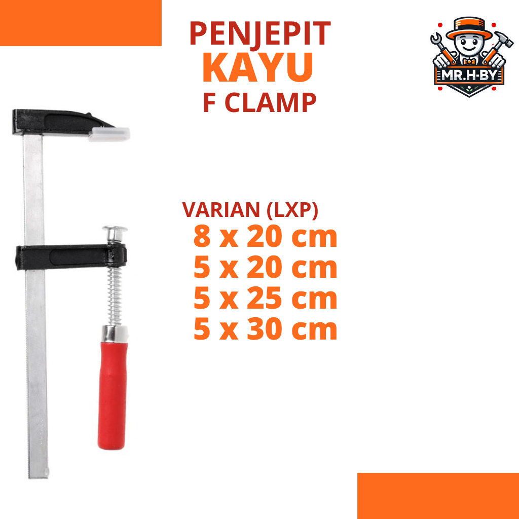 Jual Clamp F Besi Penjepit Kayu Klem Heavy Duty Woodworking Bahan Besi ...
