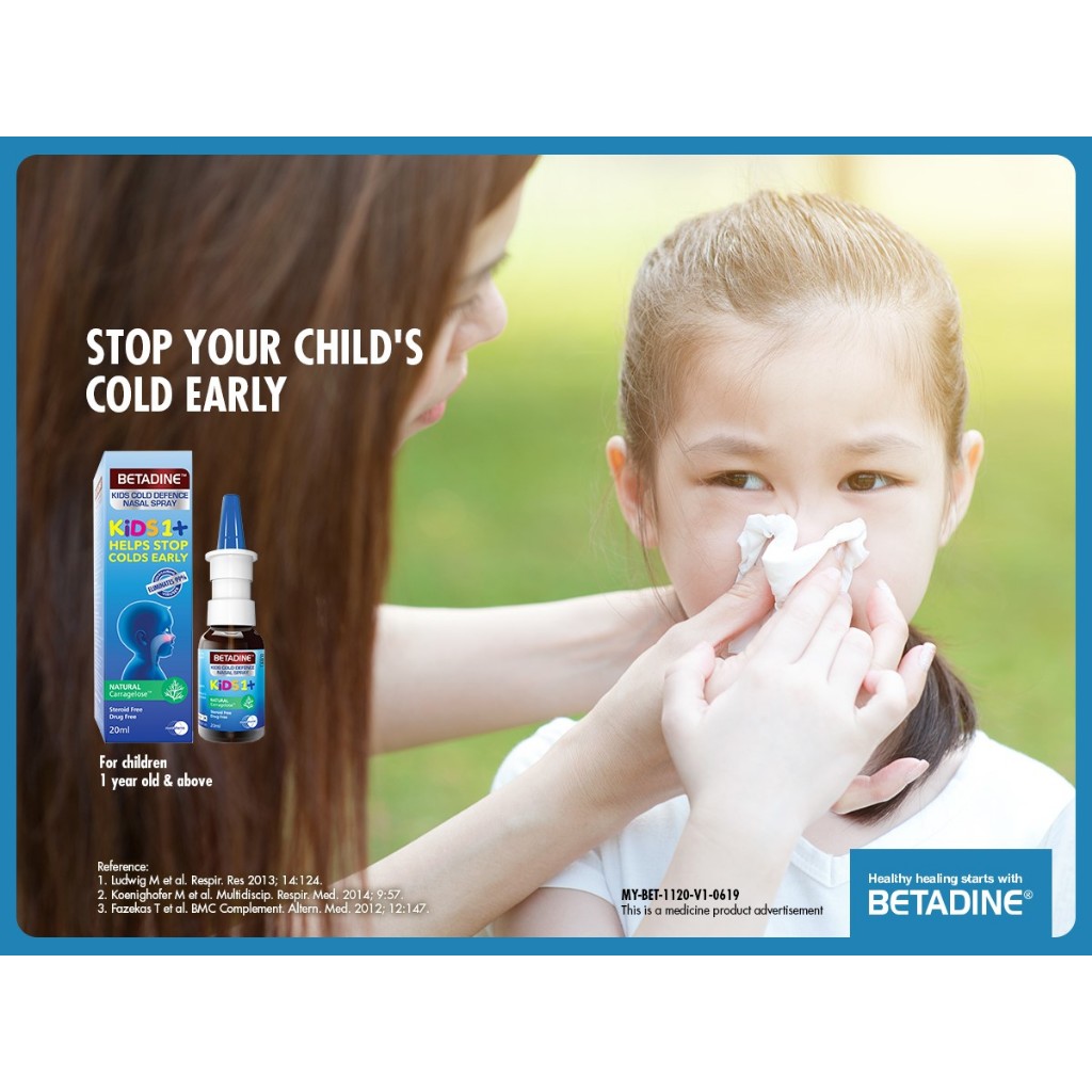 Jual Betadine Cold Defence Kids Nasal Spray 20 mL Box 20mL | Shopee ...