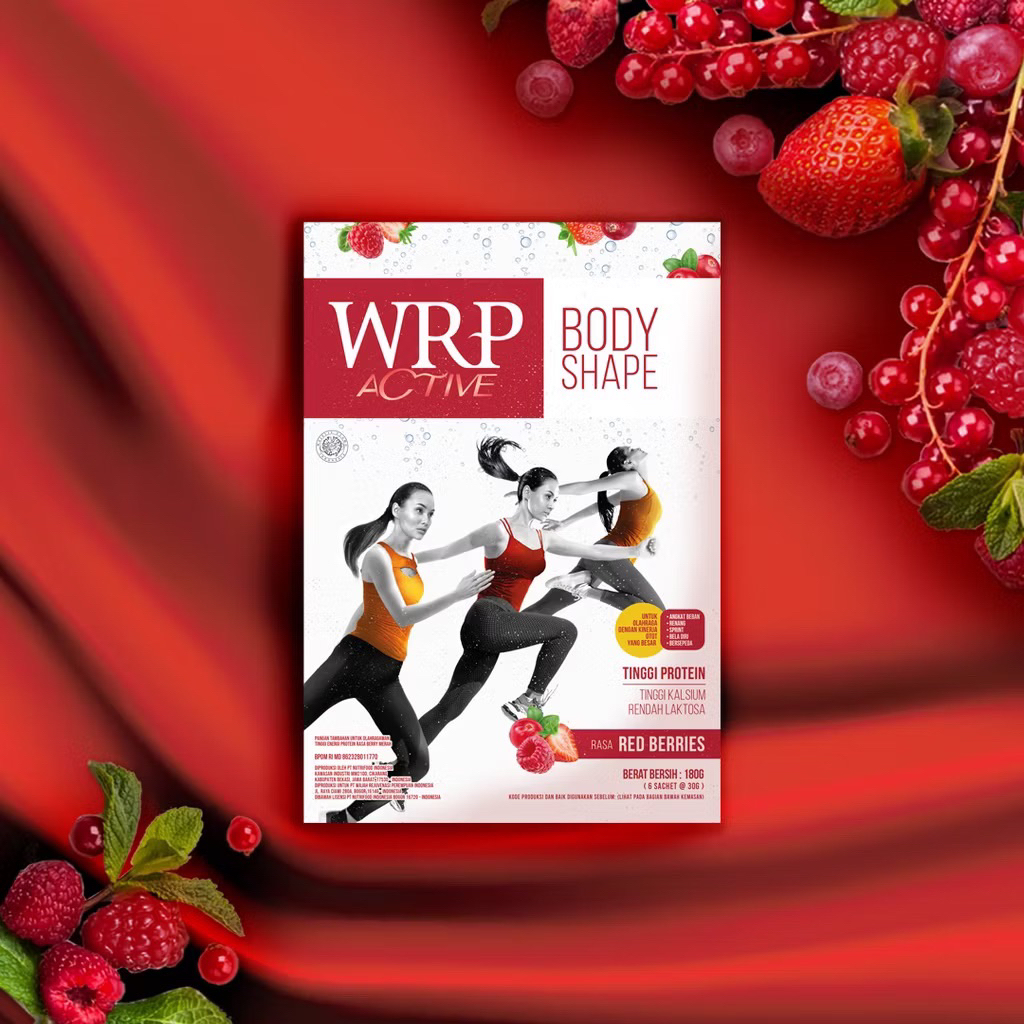 Jual WRP Body Shape Red Berries 180g - Tinggi Protein & Kalsium (promo ...