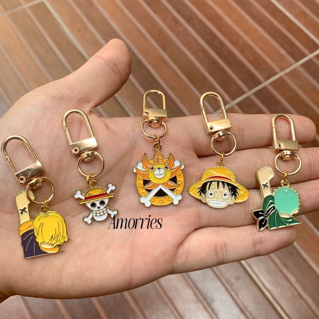 Jual Charm tambahan lanyard tali hp aksesoris hp Onepiece Luffy Zoro ...