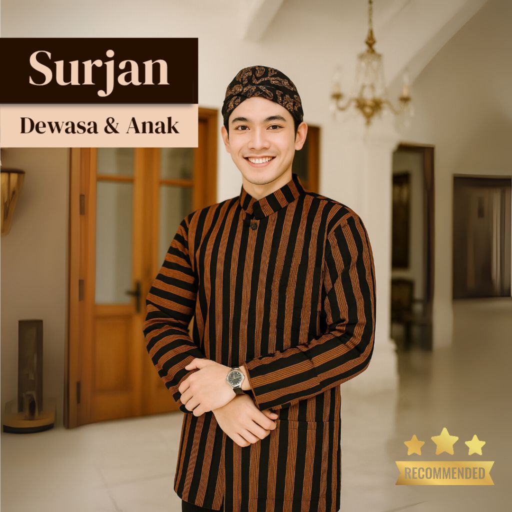 Jual Baju Lurik Surjan Anak Hingga Dewasa Asli Tenun Baju Tradisional ...