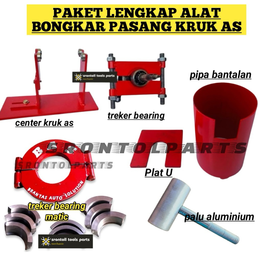 Jual PAKET KOMPLIT Alat bongkar pasang kruk as motor universal tatakan ...