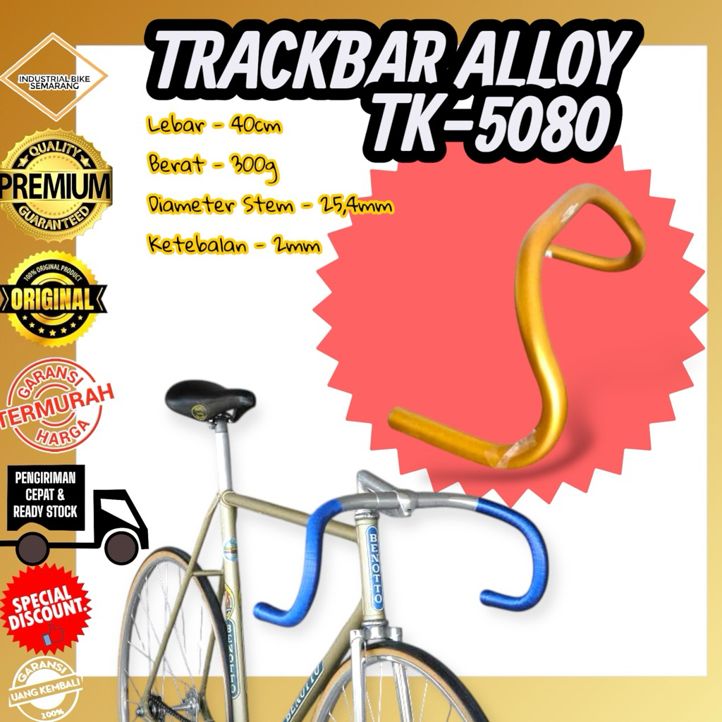 Jual ( TRACKBAR TK-5080 ) Handlebar Stang Drop Bar trek bike Trekbike fixie track bar dropbar ...