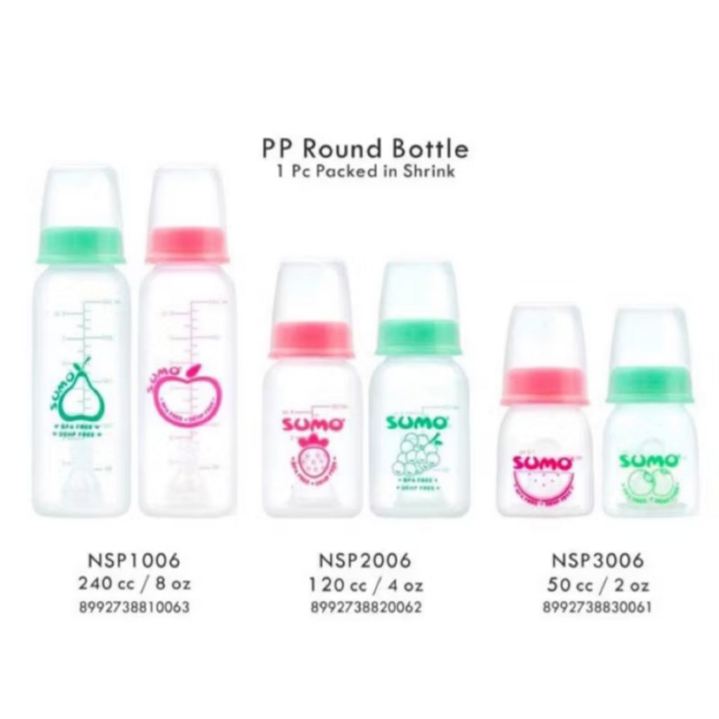 Jual BOTOL SUSU SUMO / SUMO BOTOL / BOTOL NINIO SUSU 60ML 120ML 240ML ...