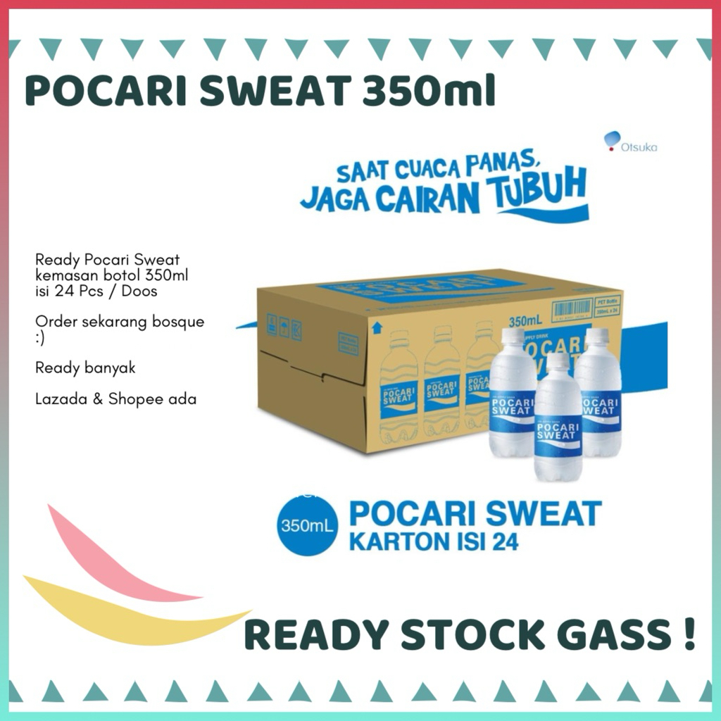 Jual Pocari Sweat 350 ml x 24 Pieces (1 Carton) Pengiriman dari ...