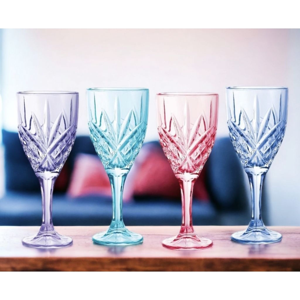 Jual Gelas Dublin Goblet V765CSG, set 4 varian warna gelas VICENZA ...