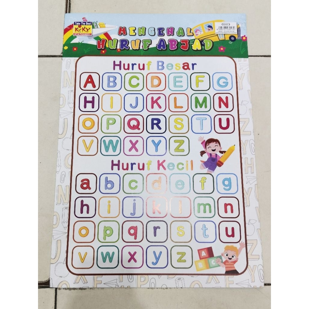 Jual POSTER HURUF ABJAD / POSTER ANGKA / POSTER EDUKASI - KIKY | Shopee ...