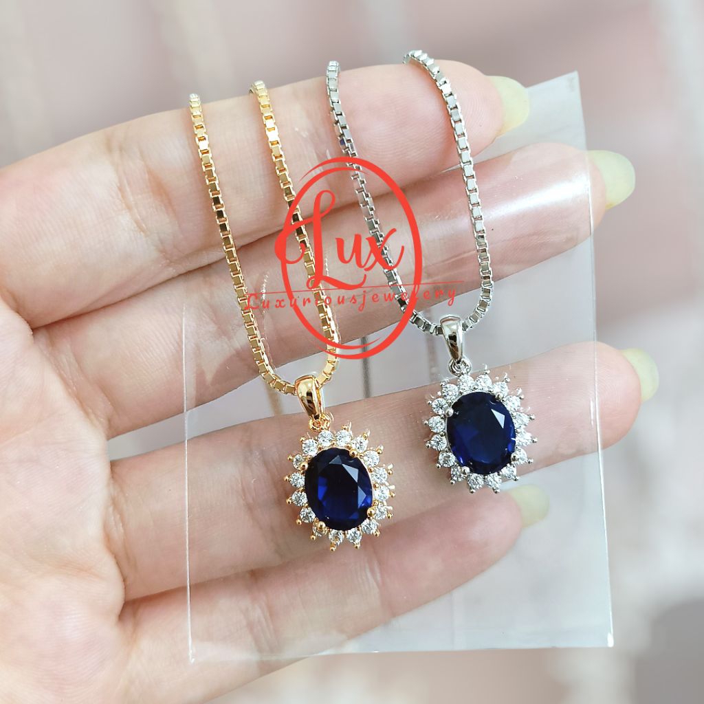 Jual Perhiasan diamond blue sapphire | Shopee Indonesia