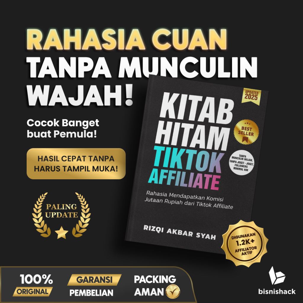 Jual BisnishackStore - Buku Original Kitab Hitam Tiktok Affiliate ...