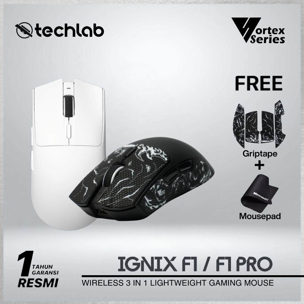 Jual Vortexseries IGNIX F1 PRO / F-1 Wireless 3 in 1 Ultralight Gaming Mouse / Vortex Ignix F1 ...