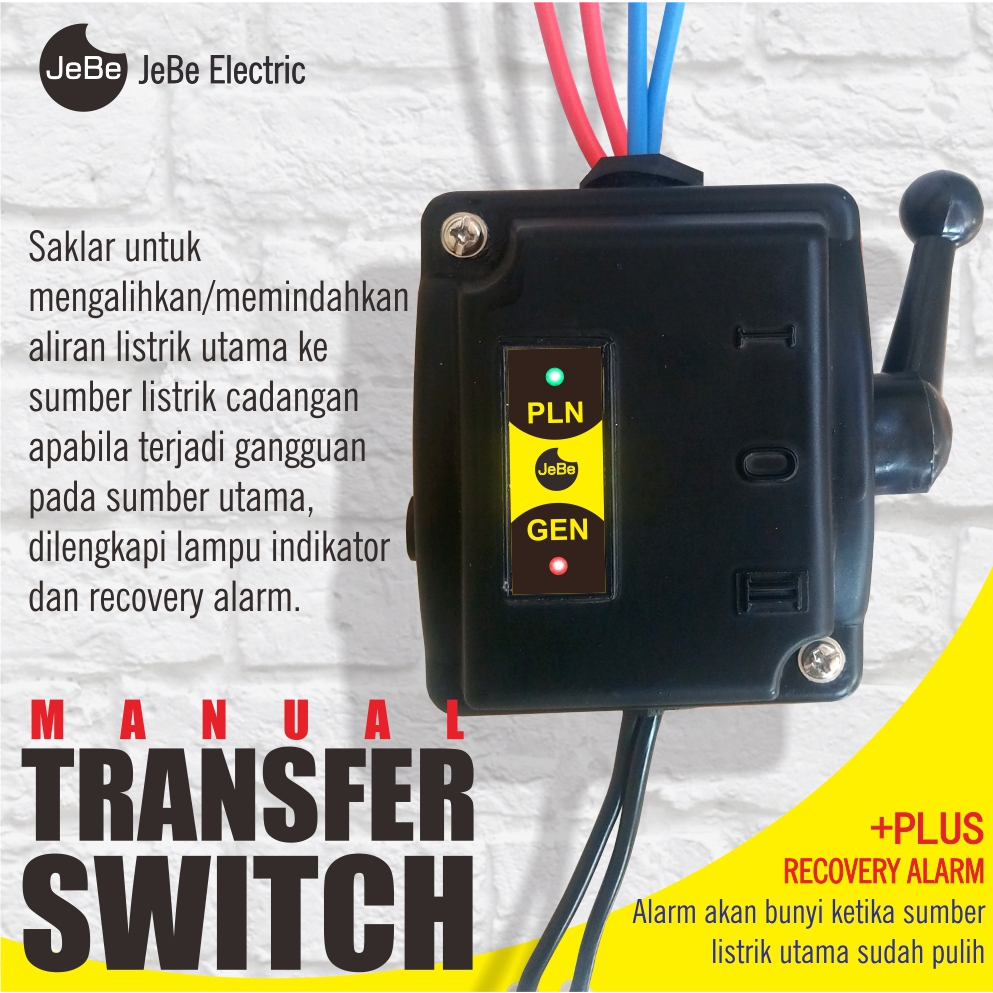 Jual Saklar genset Manual transfer switch saklar pemindah listrik PLN ...