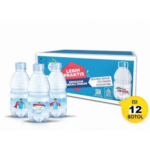 Jual Le Minerale Air Mineral Botol Mini Pet 330 ml - ( HARGA 12 BOTOL ...