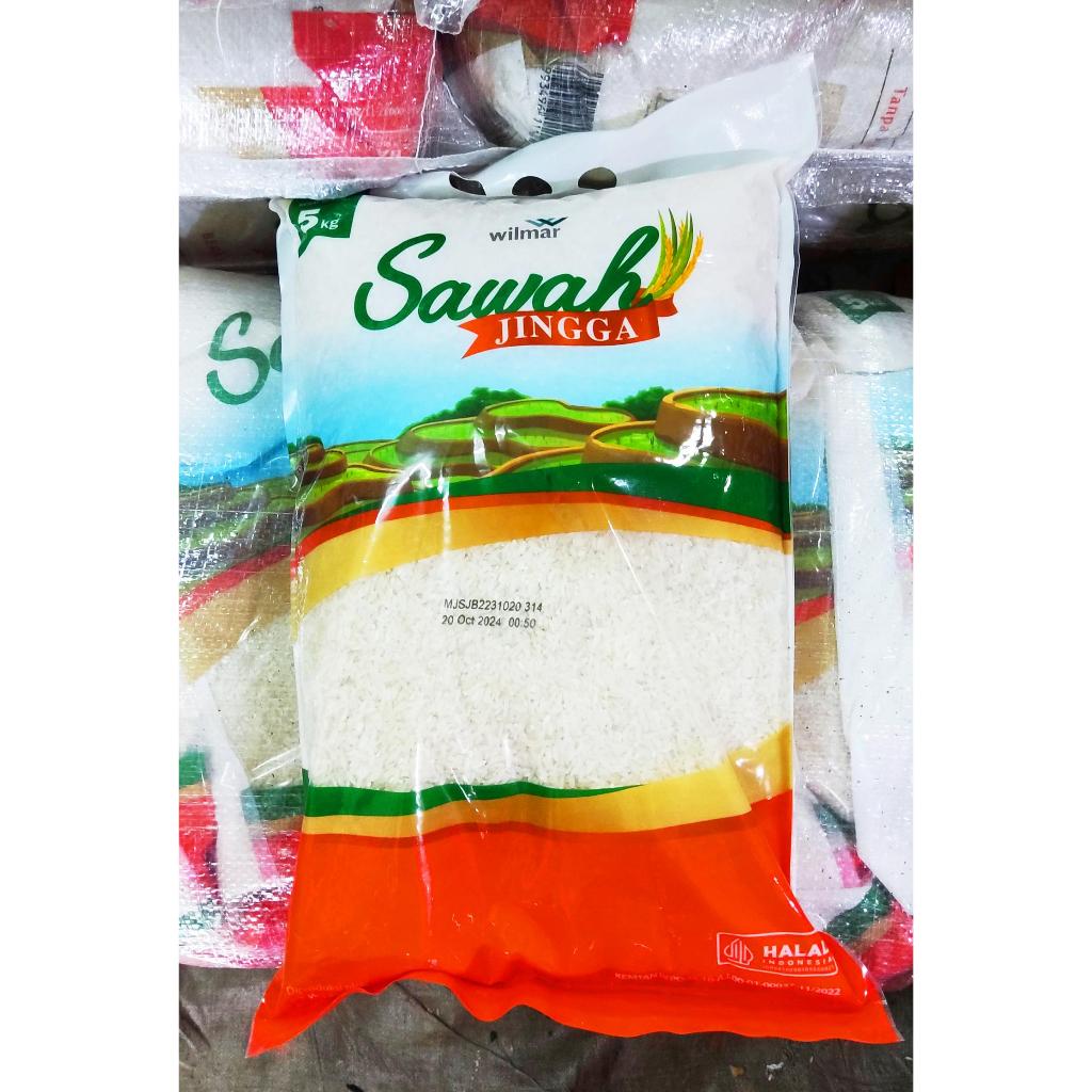 Jual Beras Putih Cap Sawah Jingga 5 kg | Shopee Indonesia