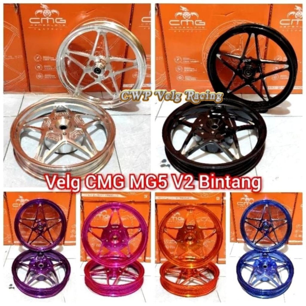 Jual Velg CMG MG5 Bintang V2 Vario 110 125 150 160 Stylo Beat Scoopy ...