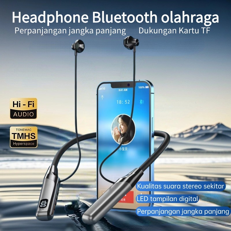 Jual TWS Earphone Nirkabel Stereo Nirkabel Headphone Gantung Leher ...
