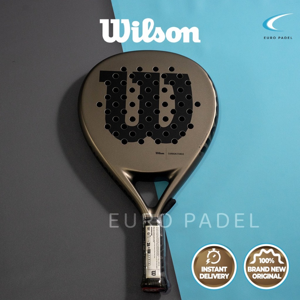 Jual WILSON CARBON FORCE Intermediate Teardrop Full Carbon Padel Racket ...