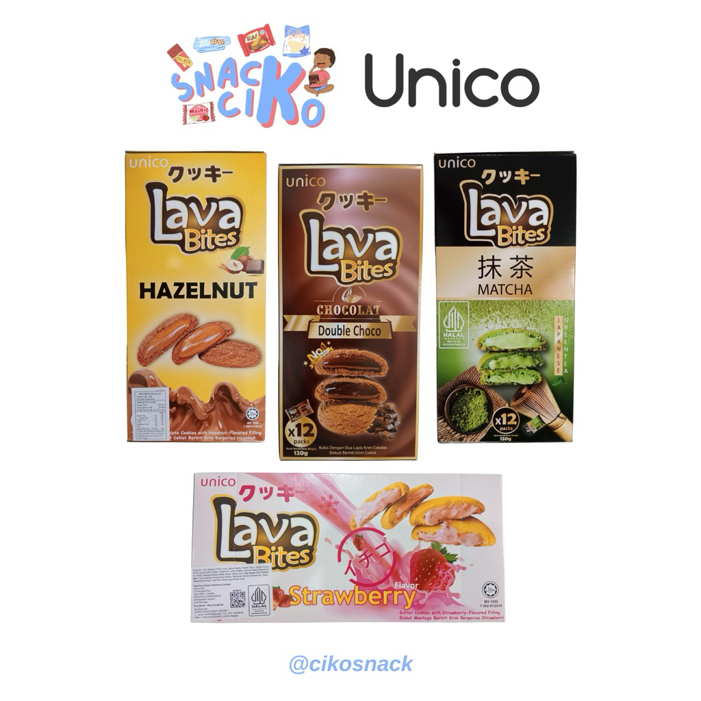 Jual [READY] Unico Lava Bites Cookies Box 120g | Shopee Indonesia